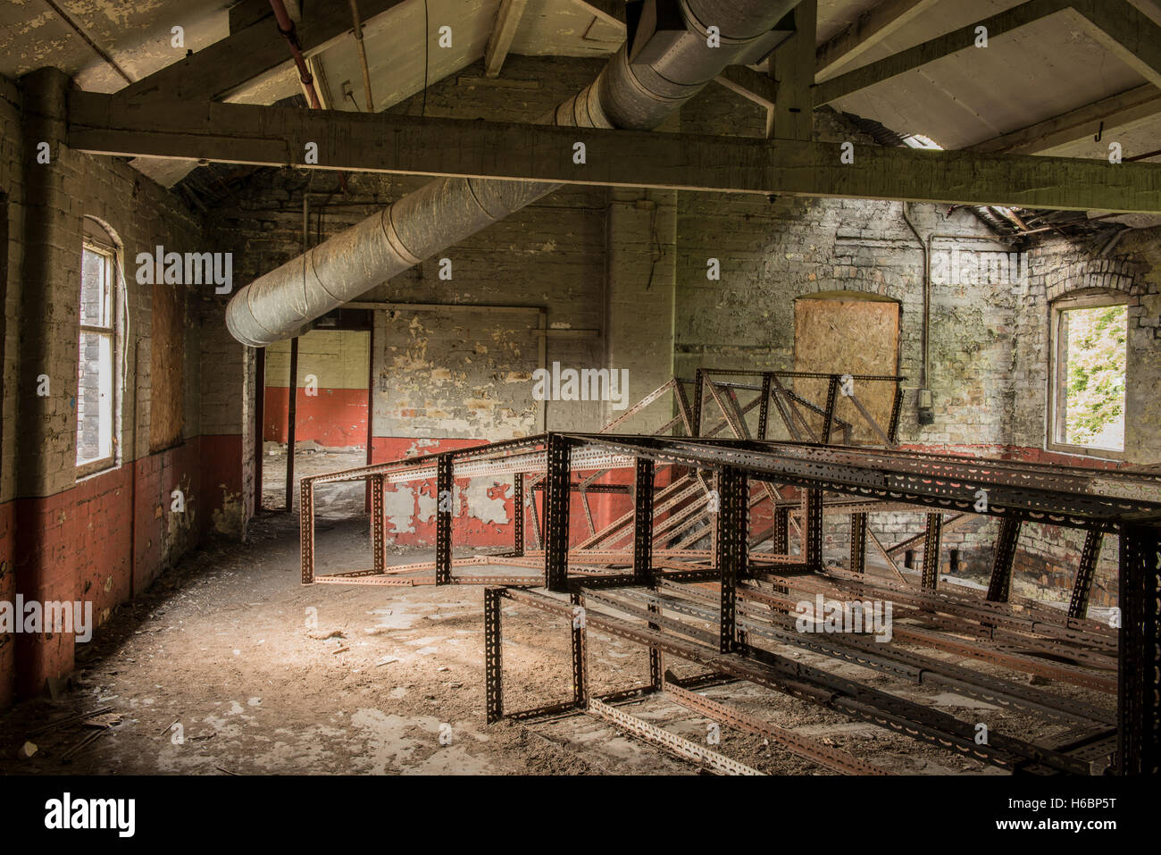 Inside the now derelict Falcon Pottery, Stoke on Trent, Staffordshire ...