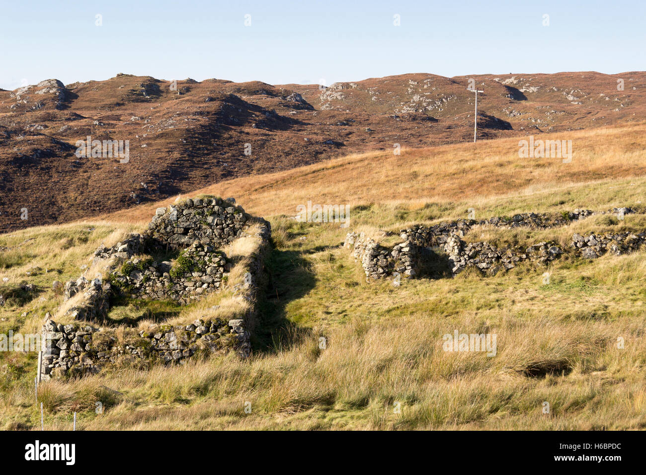 House Ruins Isle of Lewis, Western Isles, Outer Hebrides, Scotland ...