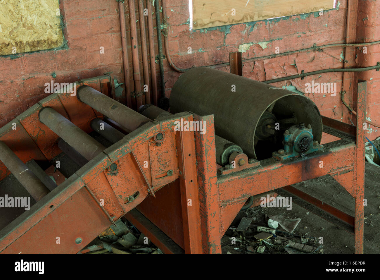 Inside the now derelict Falcon Pottery, Stoke on Trent, Staffordshire ...