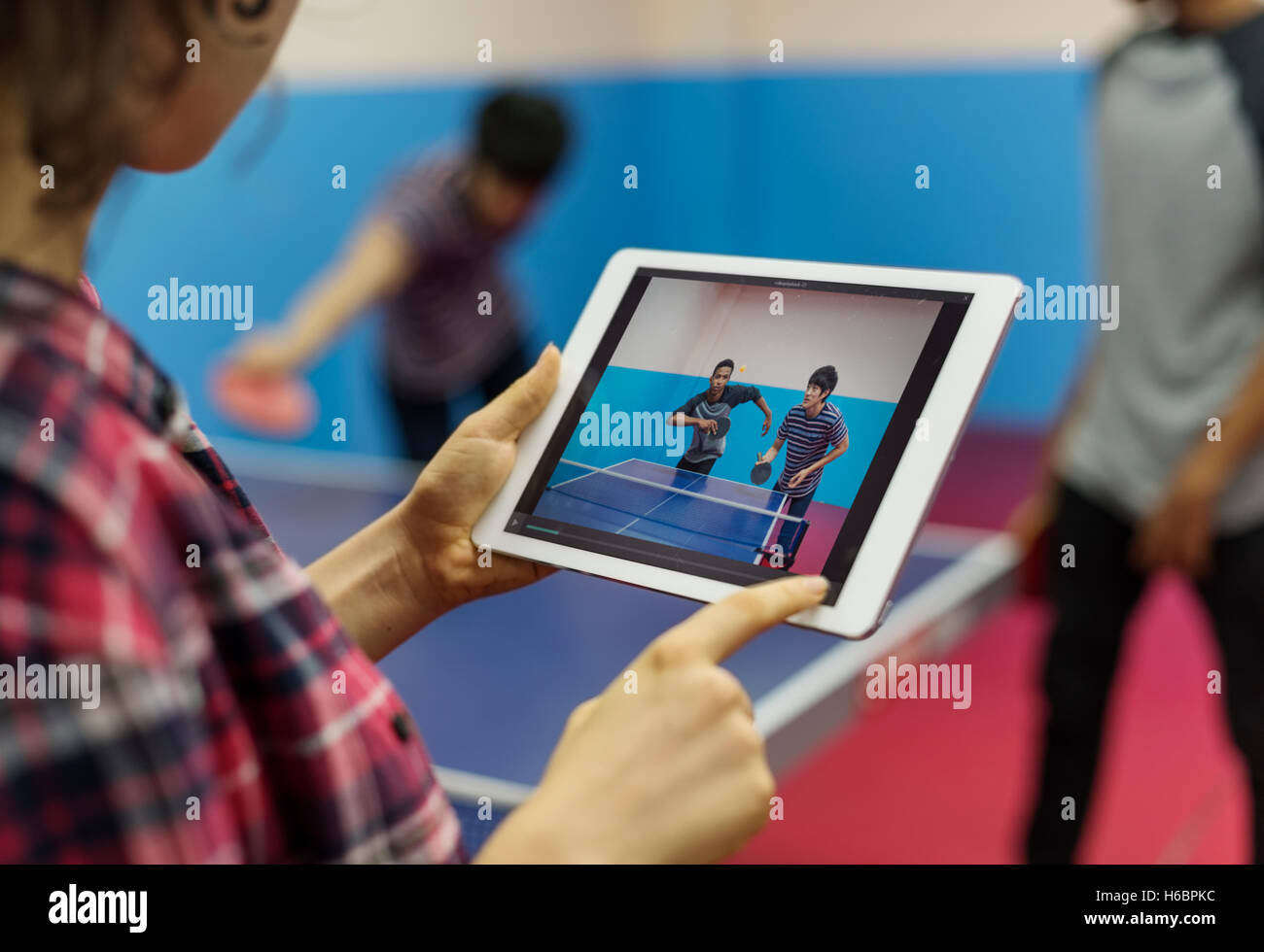 Table Tennis Ping-Pong Sport Activity Concept Stock Photo - Alamy