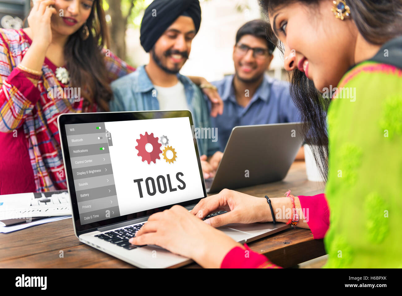 Tools Settings Configuration Setup Concept Stock Photo - Alamy