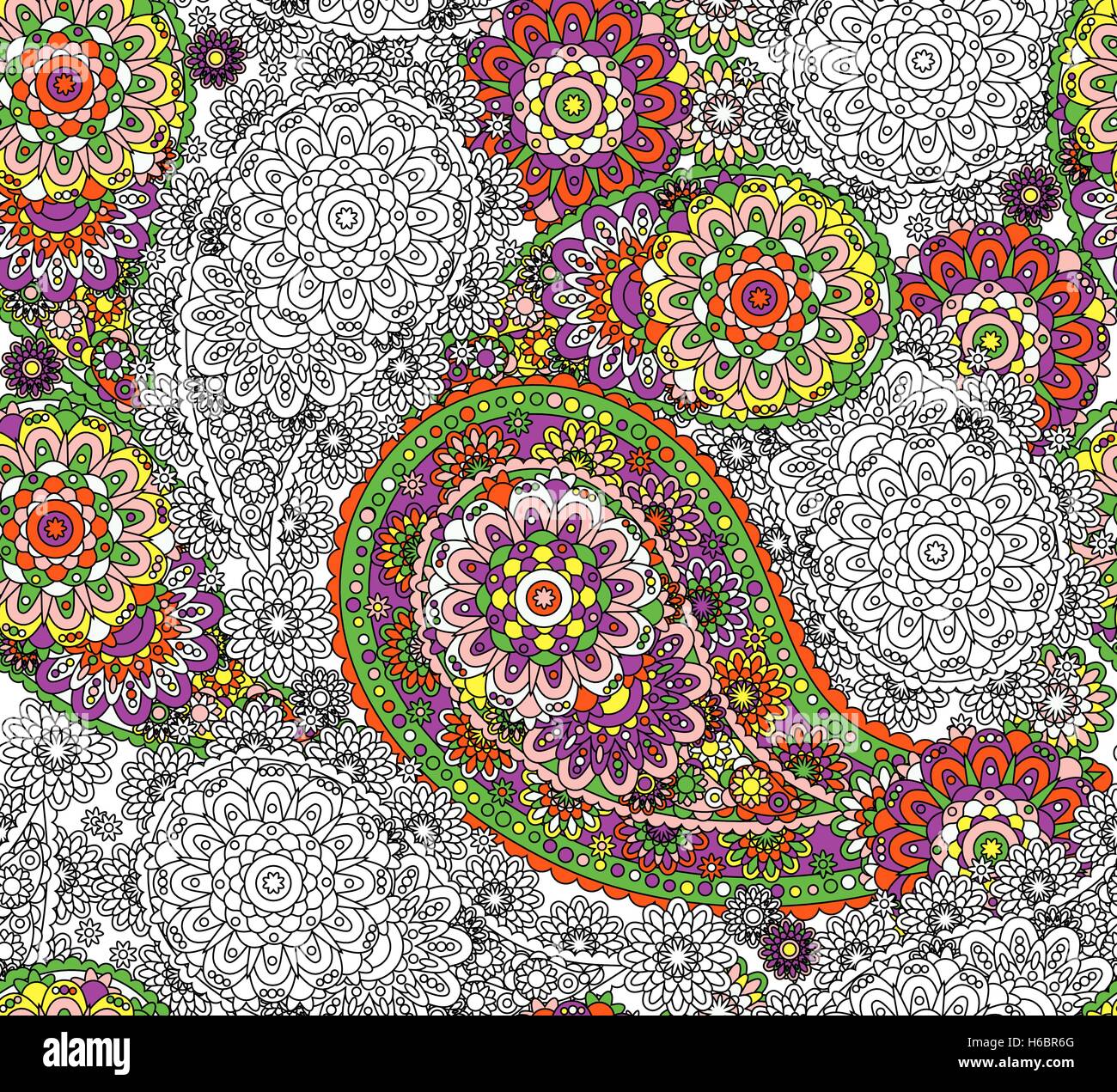 Old paisley pattern hi-res stock photography and images - Alamy