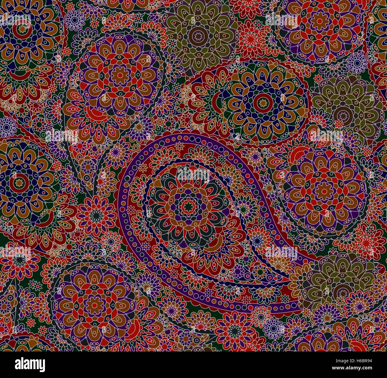 Old paisley pattern hi-res stock photography and images - Alamy