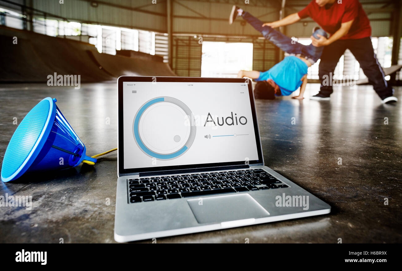 Button Volume Audio Music Sound Graphic Concept Stock Photo - Alamy