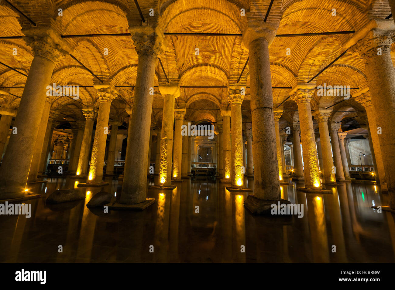 The Basilica Cistern - underground water reservoir build by Emperor ...