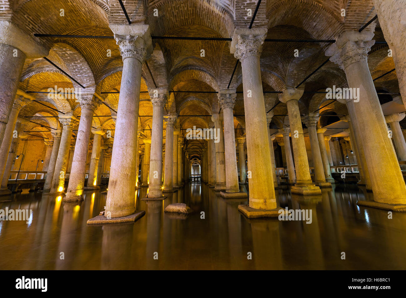 The Basilica Cistern - underground water reservoir build by Emperor ...