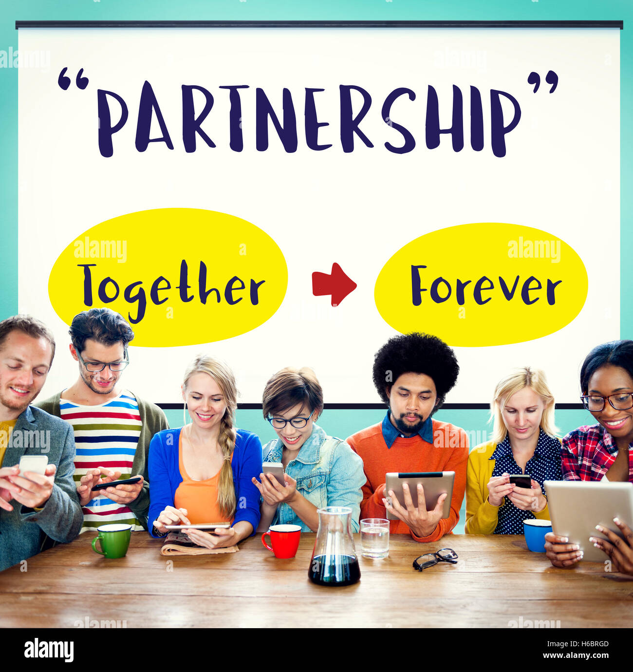 Concept working together community hi-res stock photography and images ...