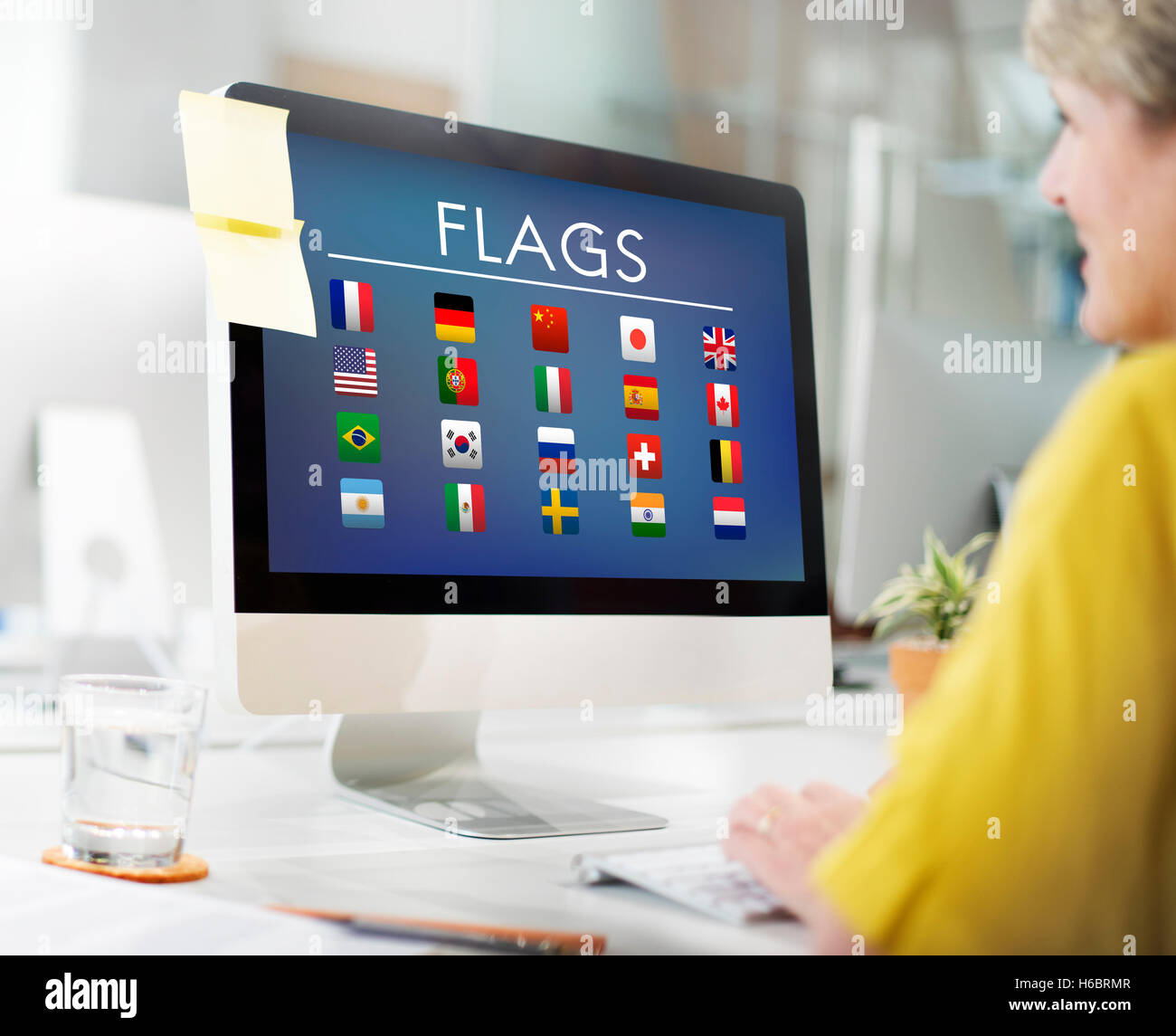 Flag Countries Foreign International Symbol Concept Stock Photo - Alamy