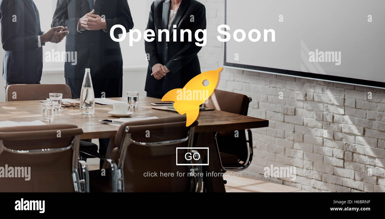 Opening soon word hi-res stock photography and images - Alamy