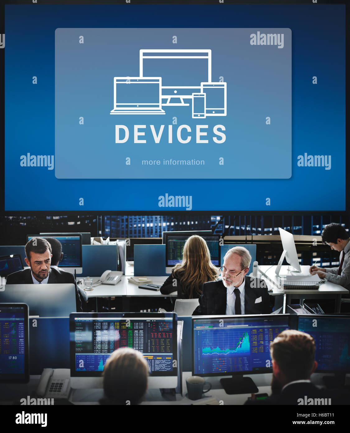 Devices Digital Design Innovation Computer Concept Stock Photo - Alamy