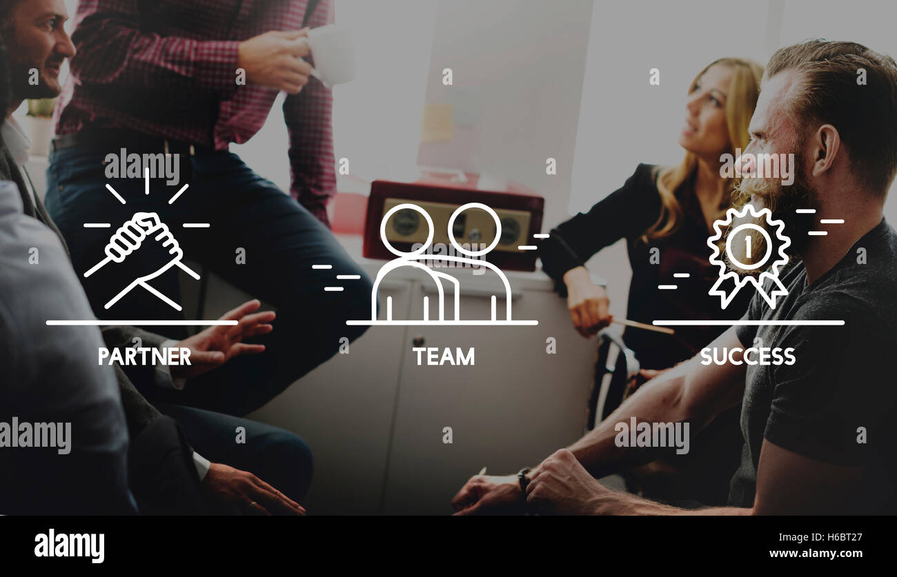 Team Partner Success People Graphic Concept Stock Photo - Alamy