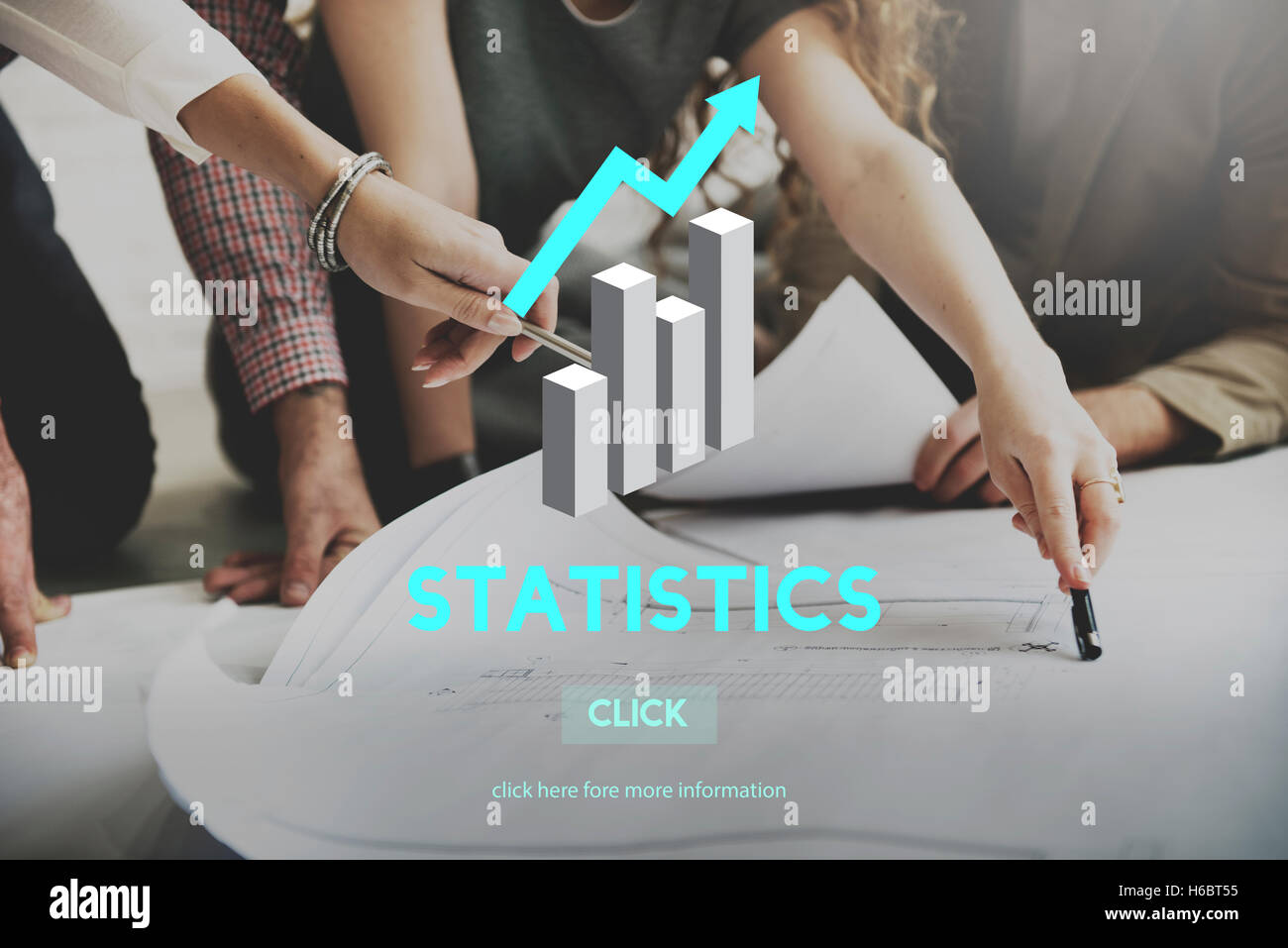 Statistics Analysis Business Data Diagram Growth Concept Stock Photo ...