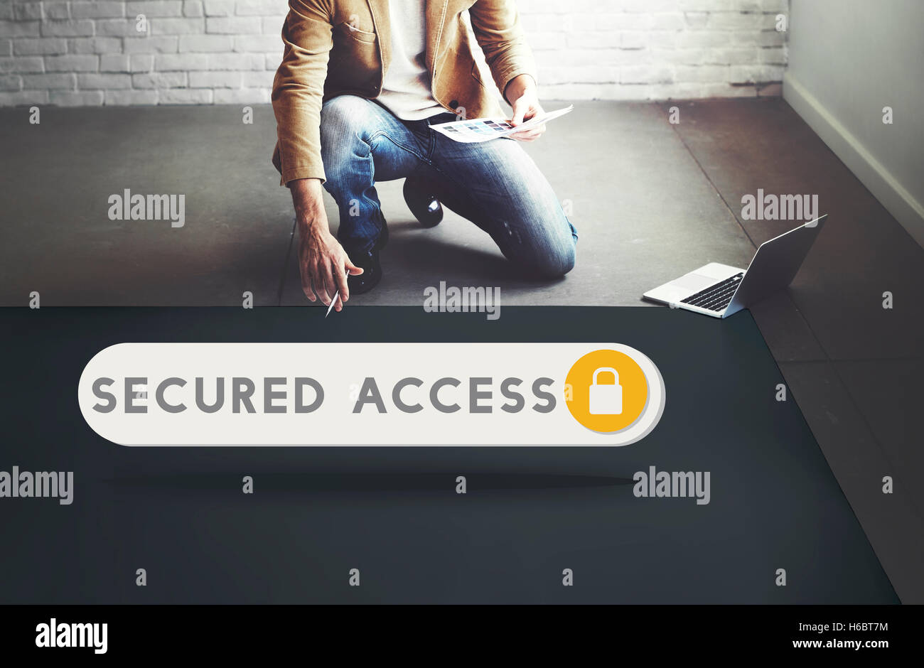 Secured Access Accessible Verification Security Concept Stock Photo - Alamy