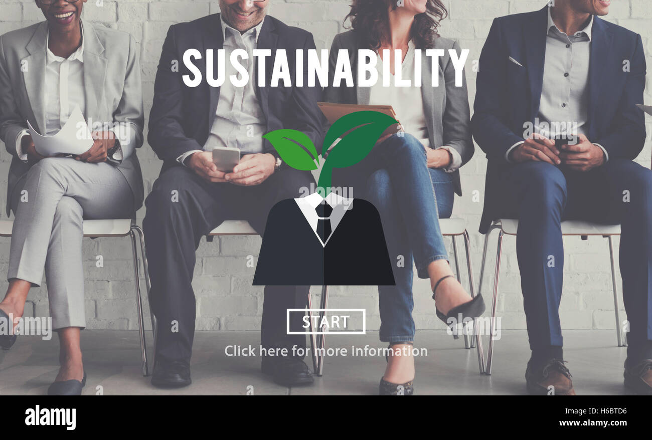 Sustainability Think Green Ecology Environment Concept Stock Photo - Alamy