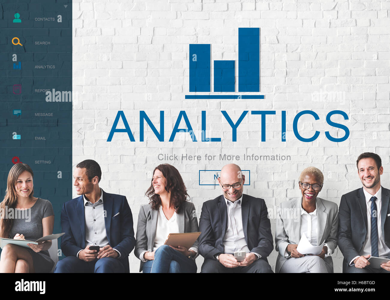 Analytics Finance App Homepage Concept Stock Photo - Alamy