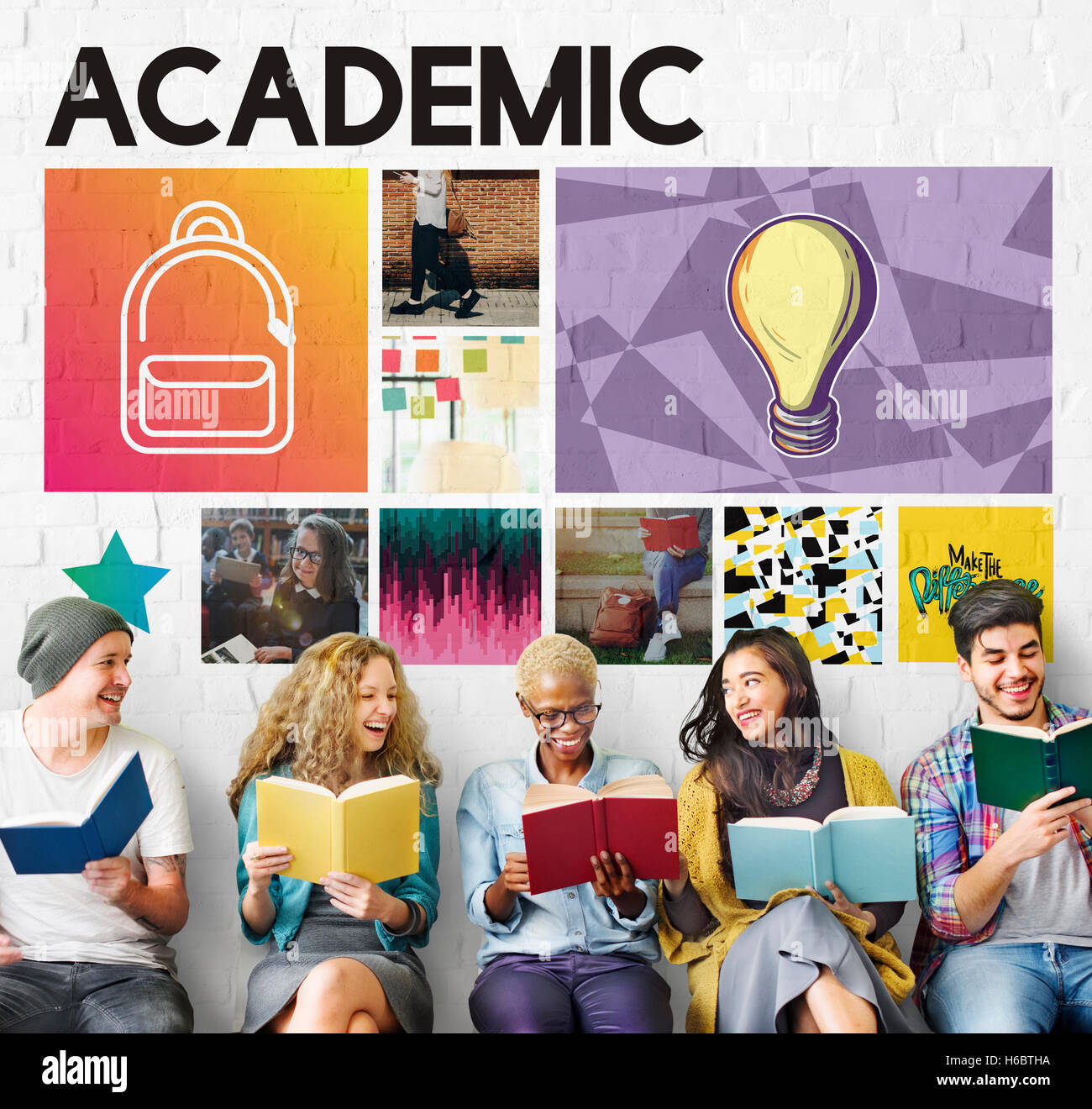 Academic Education Learning Studying Graphic Concept Stock Photo - Alamy