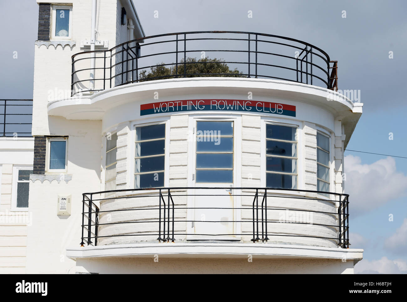 Worthing Views - Worthing Rowing Club Stock Photo - Alamy