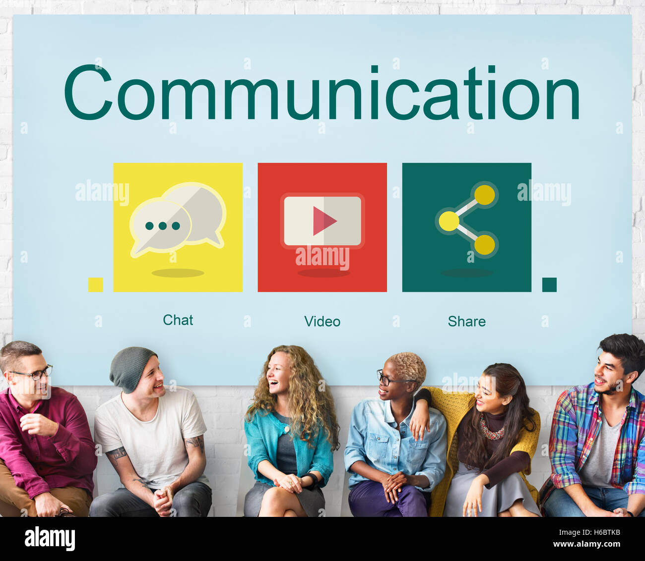 Communication Social Network Internet Concept Stock Photo - Alamy