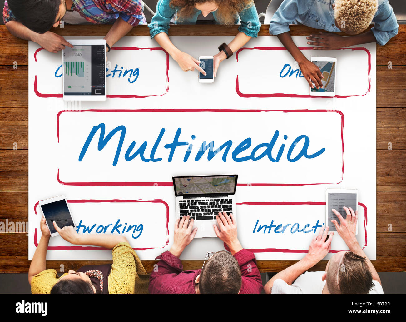 Social Network Connection Internet Digital Words Concept Stock Photo ...