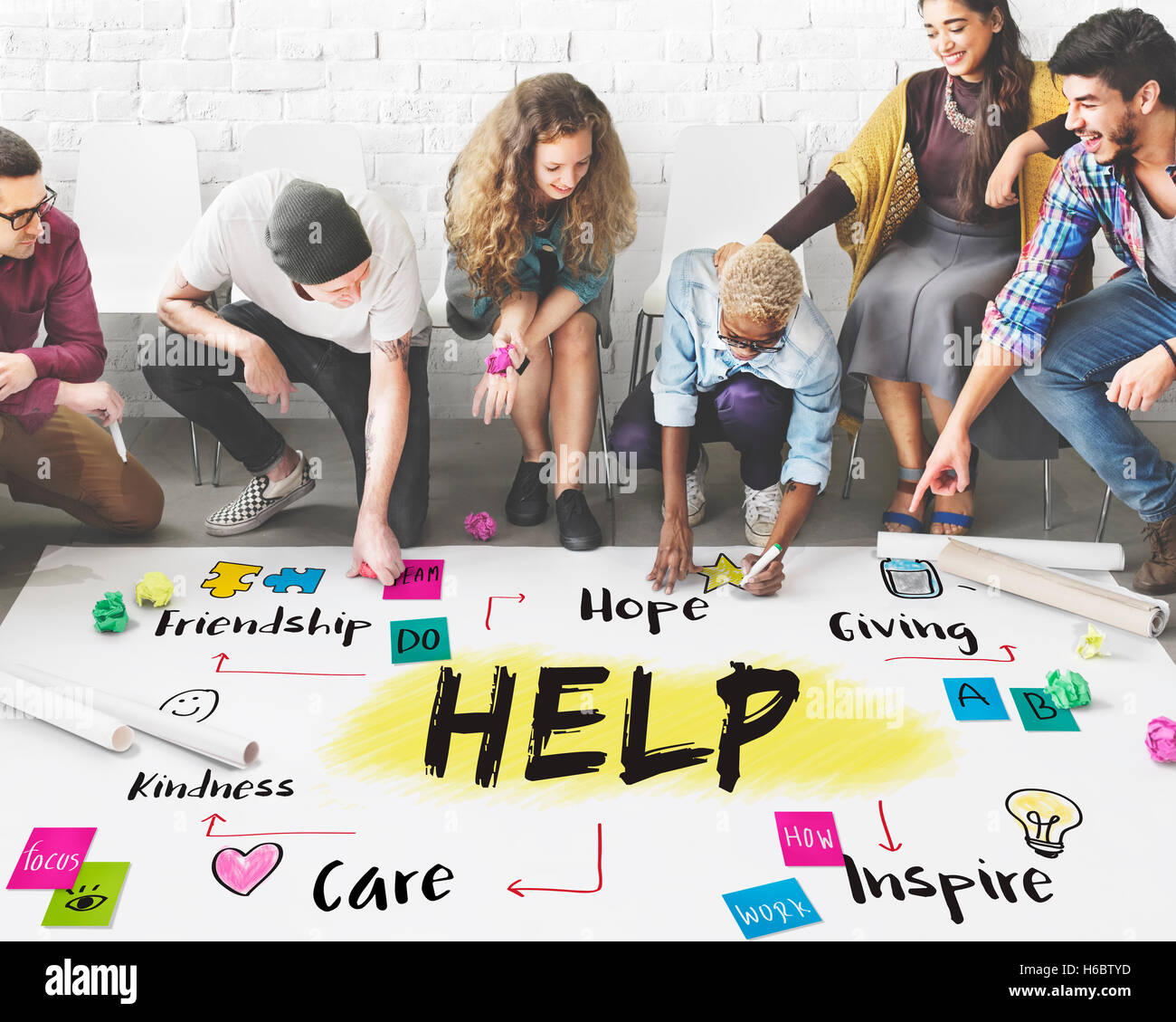 Charity Community Share Help Concept Stock Photo - Alamy