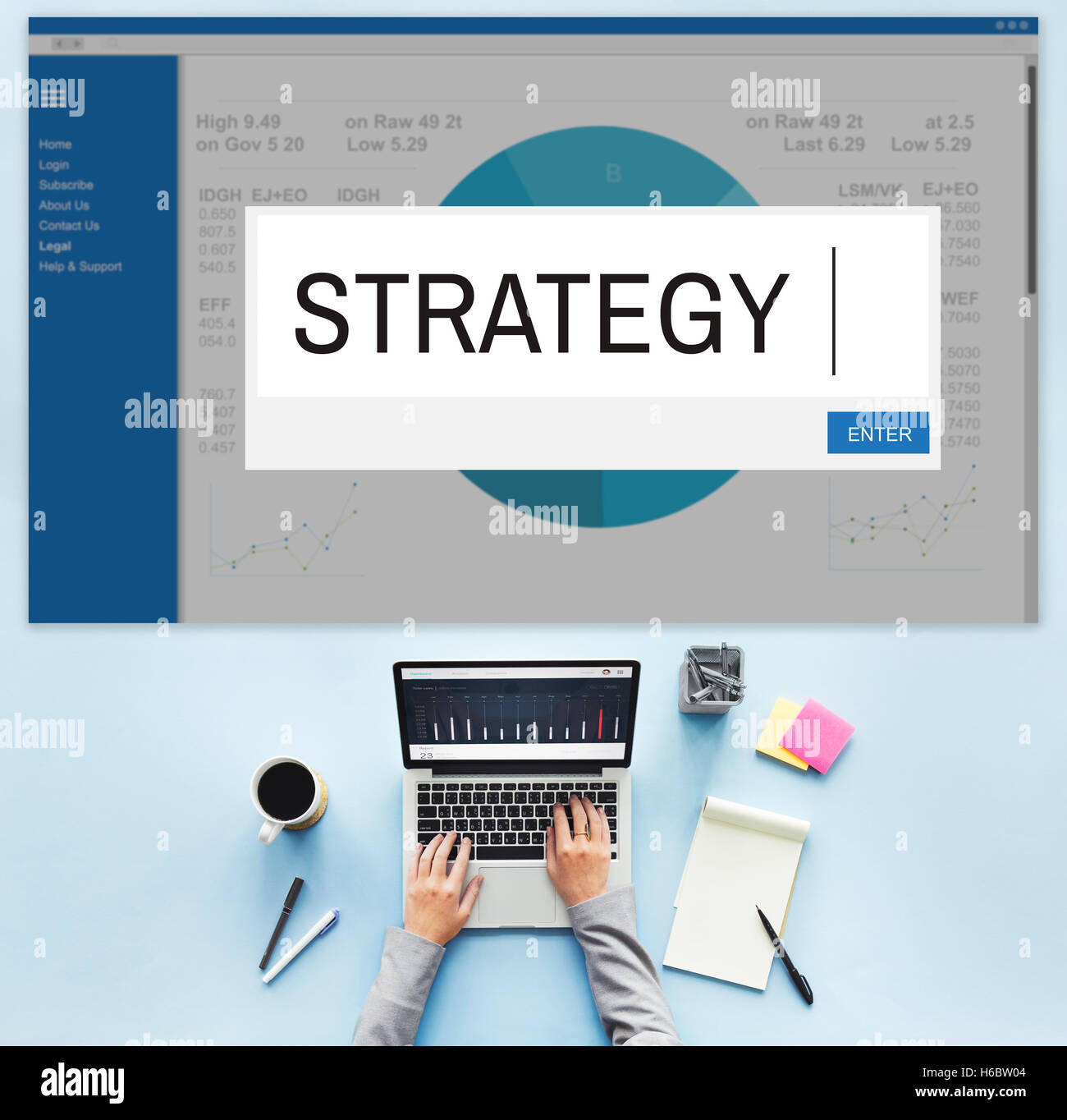 Strategy Analytics Solution Business Concept Stock Photo - Alamy