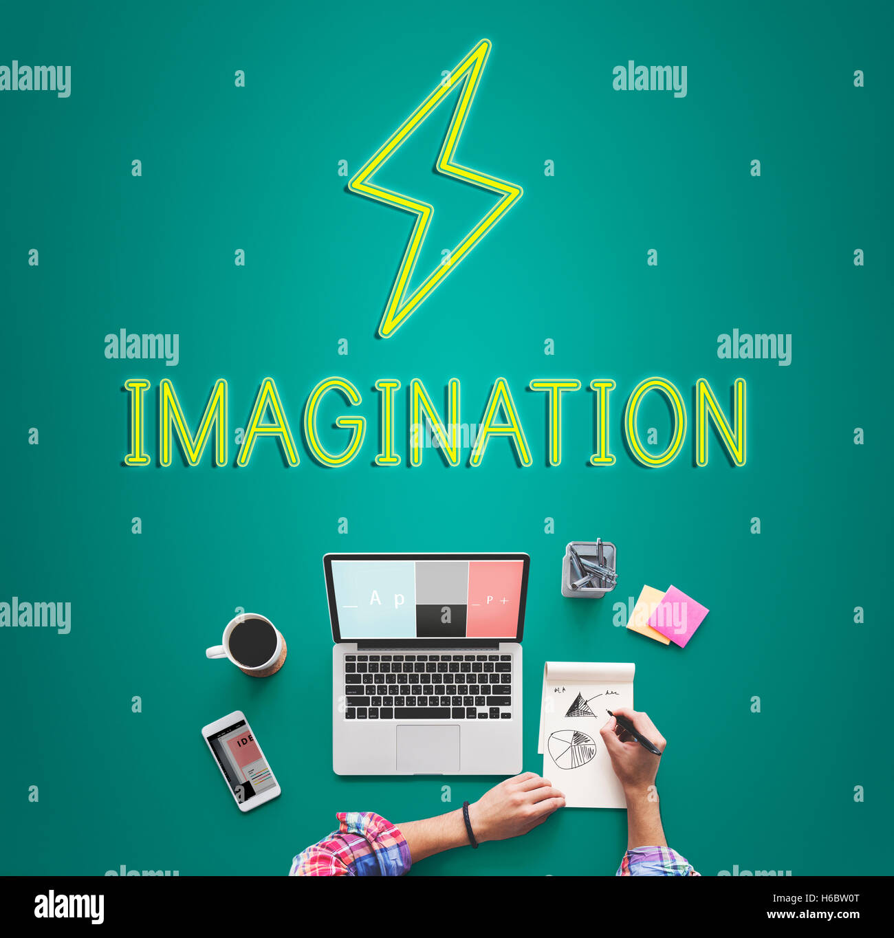 Creativity Ideas Lightning Imagination Inspiration Concept Stock Photo ...