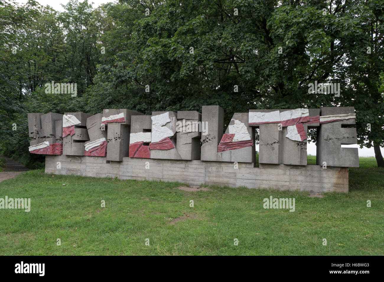 Westerplatte Peninsula, where WW2 started, Gdansk, Poland Stock Photo ...