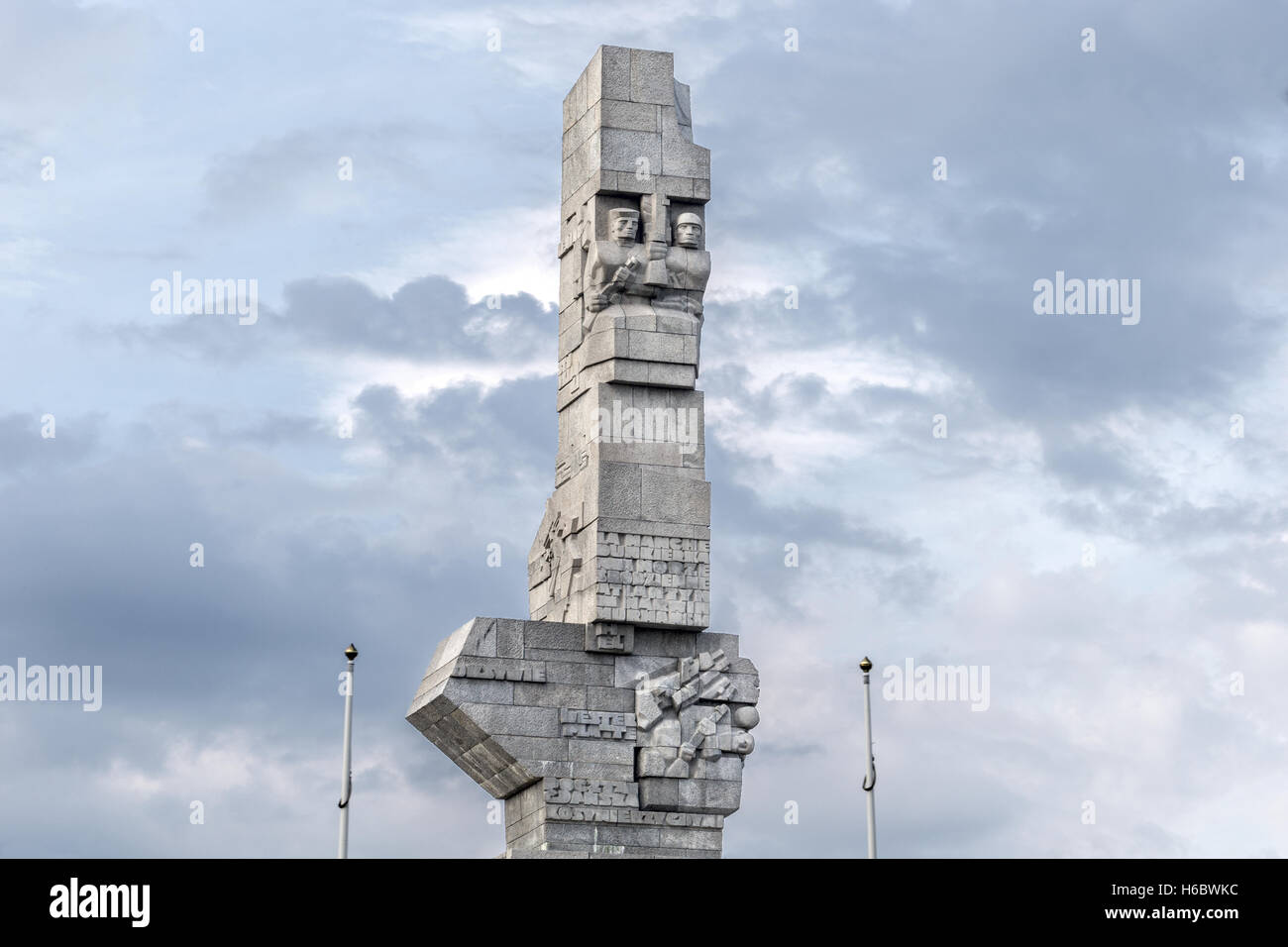 Westerplatte Monument, war memorial, aka Monument of the Coast ...