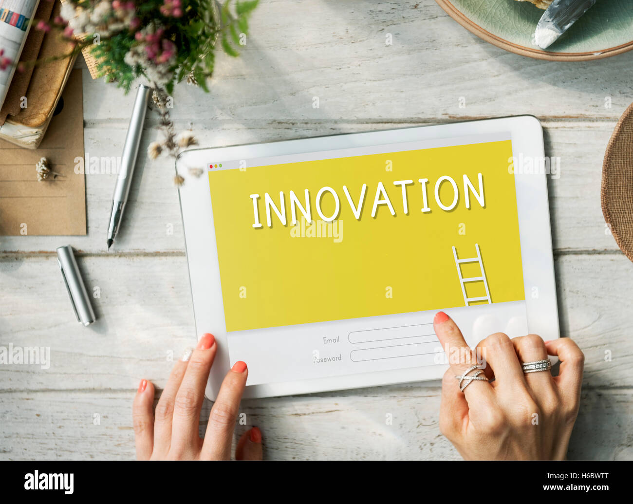 Innovation Creativity Design Ideas Bulb Concept Stock Photo - Alamy