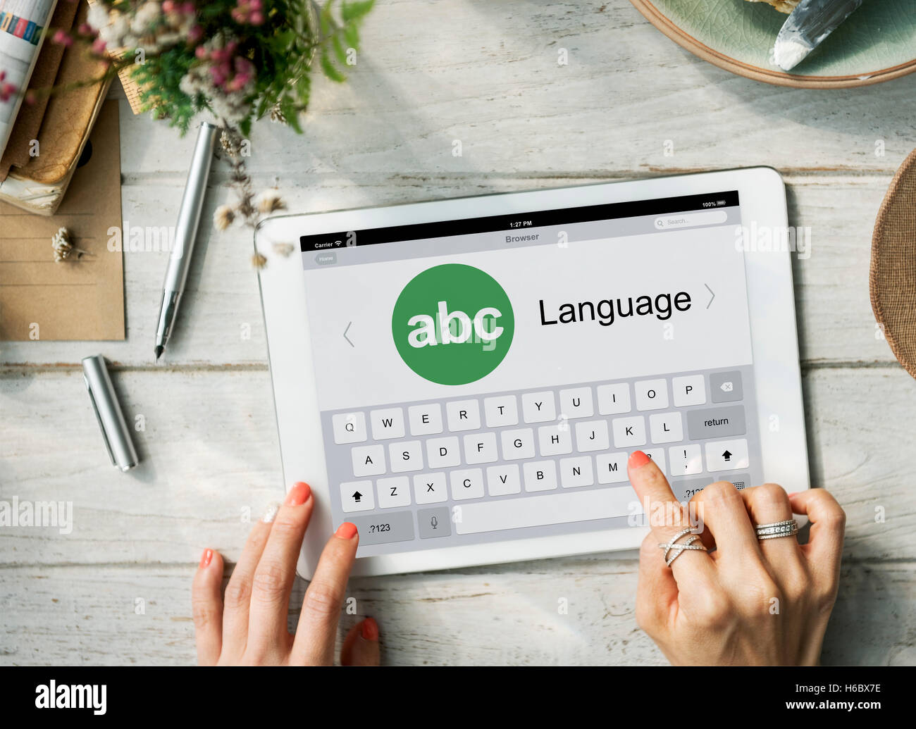 Translator Dictionary Language Interpreter Concept Stock Photo - Alamy
