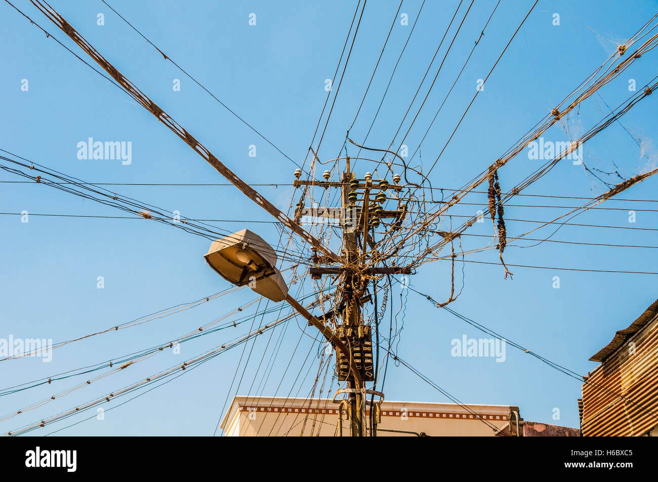 Power lines india hi-res stock photography and images - Alamy