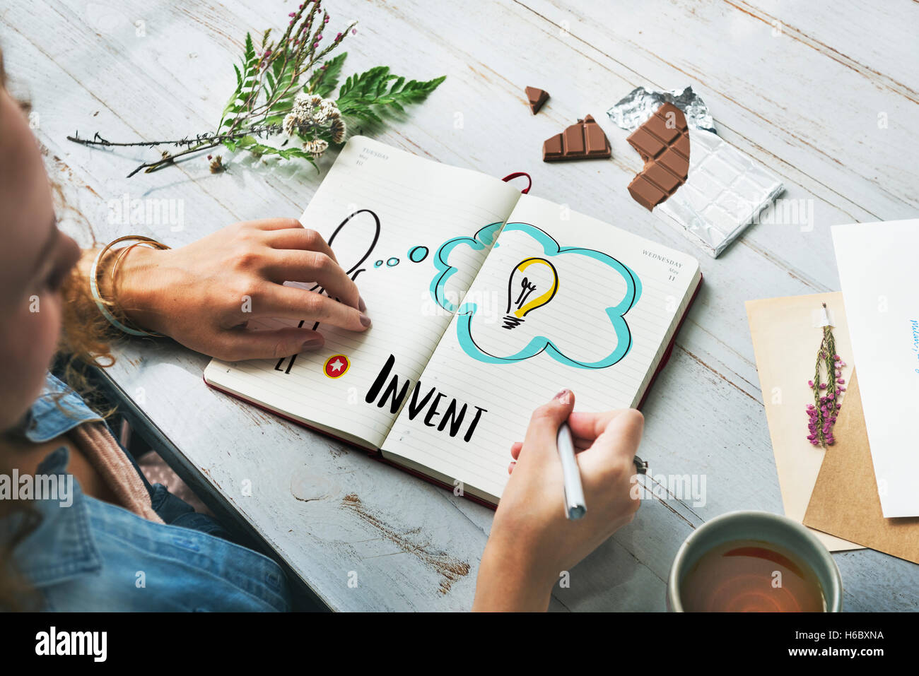 Ideas Creative Innovation Design Concept Stock Photo - Alamy