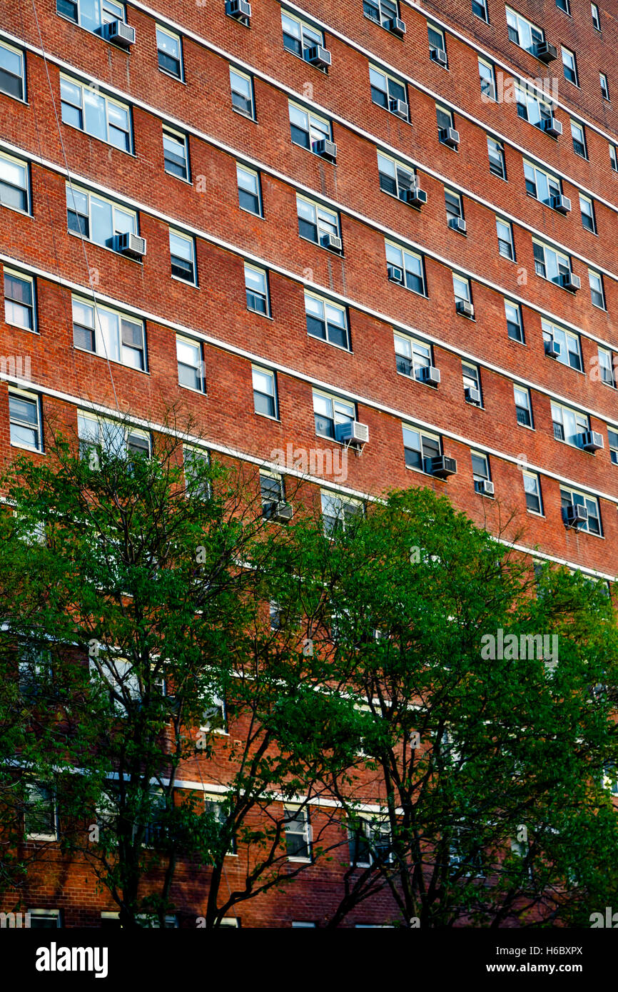 Cluster of high rise apartment building's windows Stock Photo - Alamy