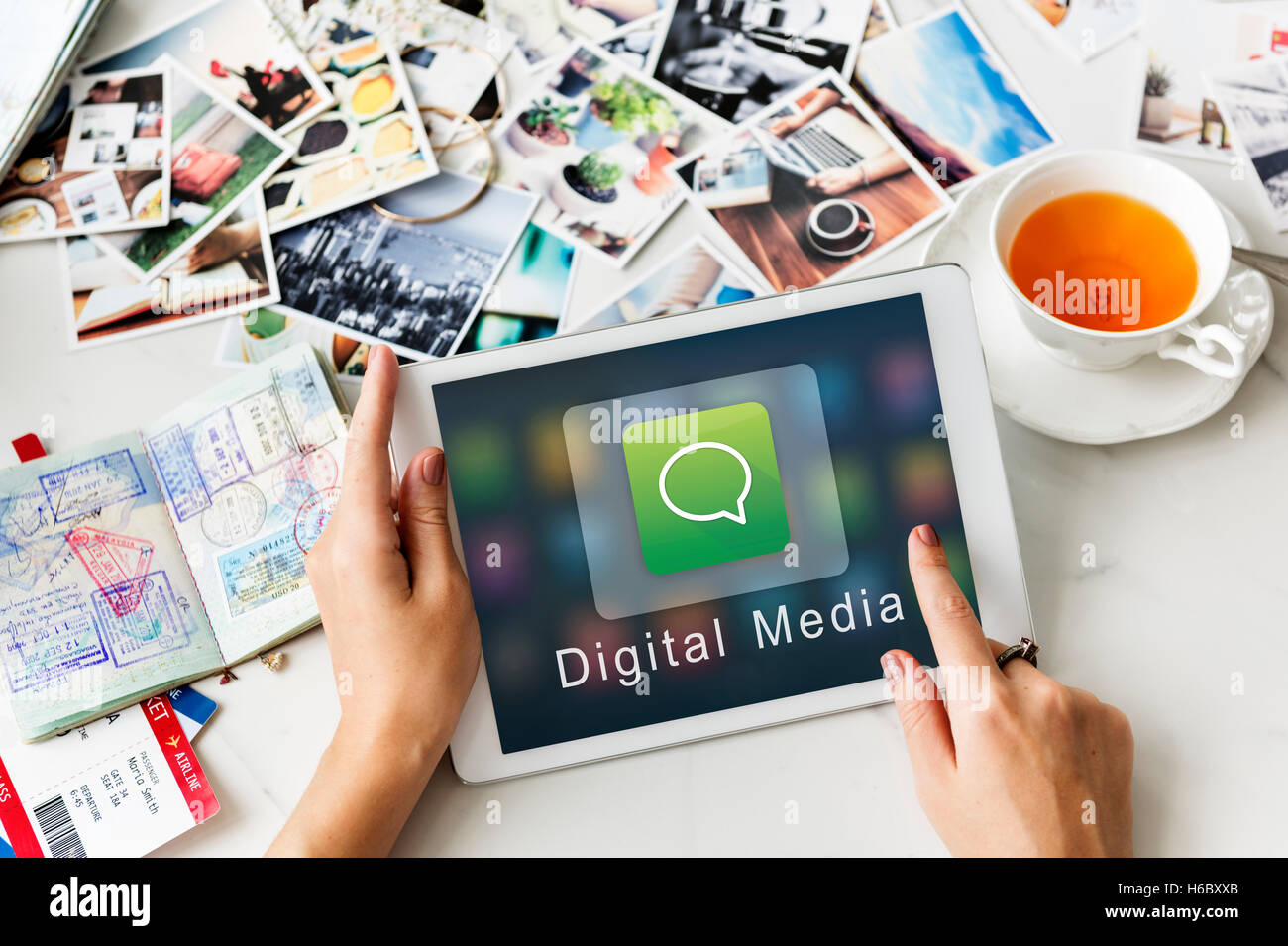 Application Connection Digital Internet Graphic Concept Stock Photo - Alamy