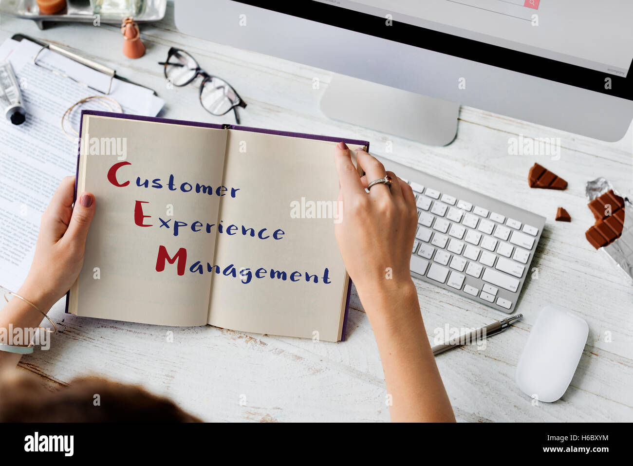 Customer Management Experience Meeting Concept Stock Photo - Alamy