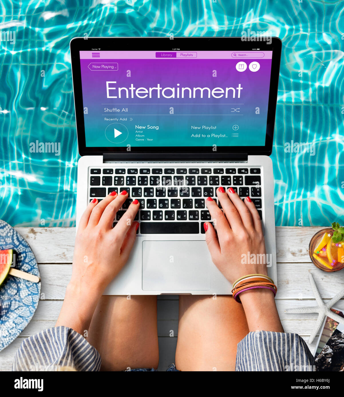 Music Multimedia Sound Entertainment Concept Stock Photo - Alamy
