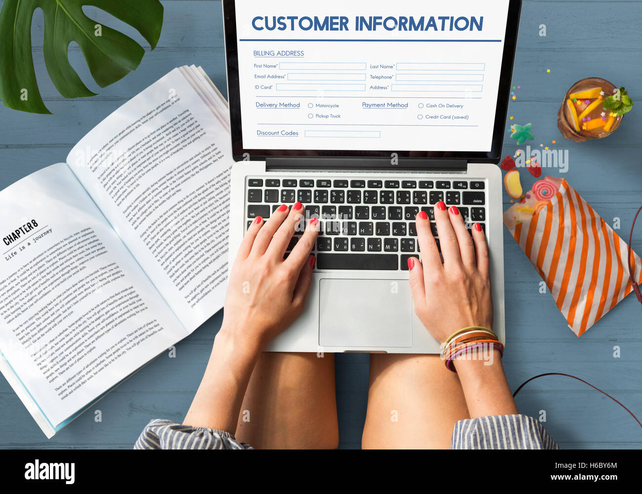 Invoice Billing Information Form Graphic Concept Stock Photo - Alamy