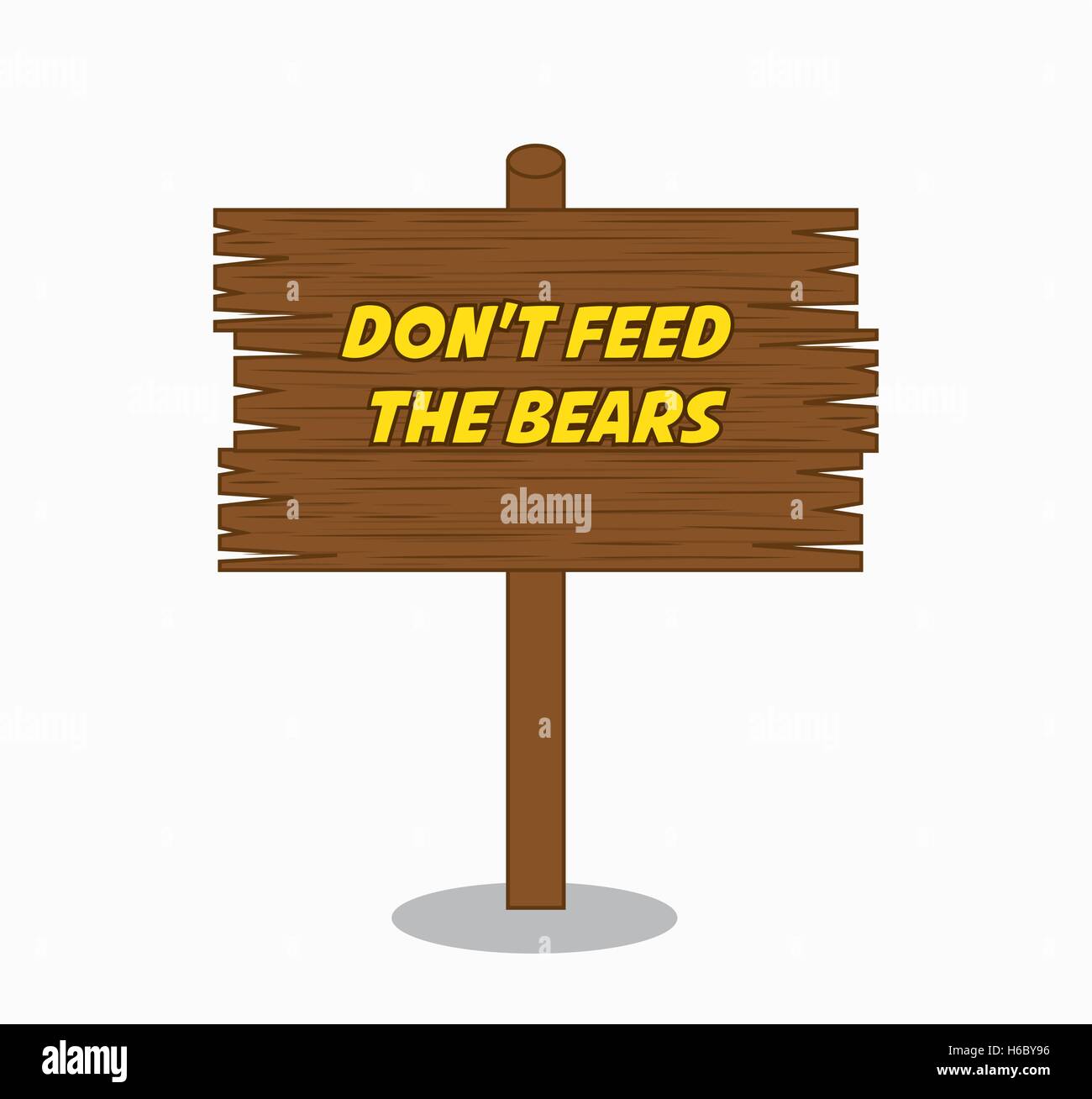 Dont feed our bears Stock Vector Images - Alamy