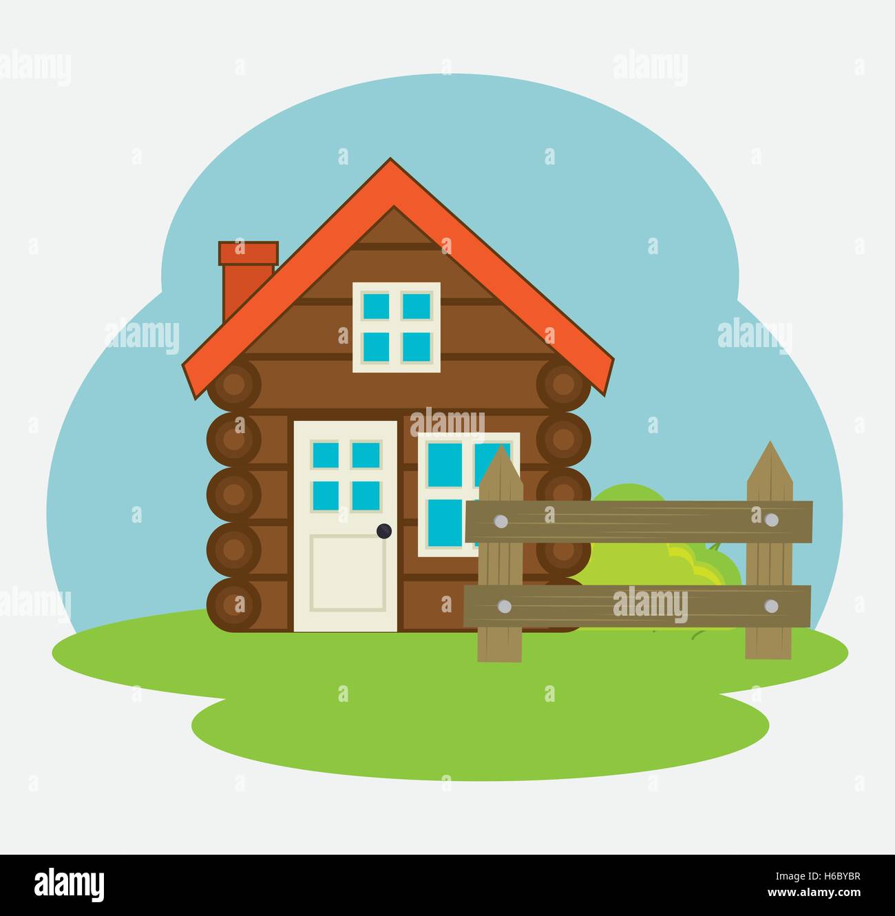 log cabin camping icon Stock Vector Image & Art - Alamy