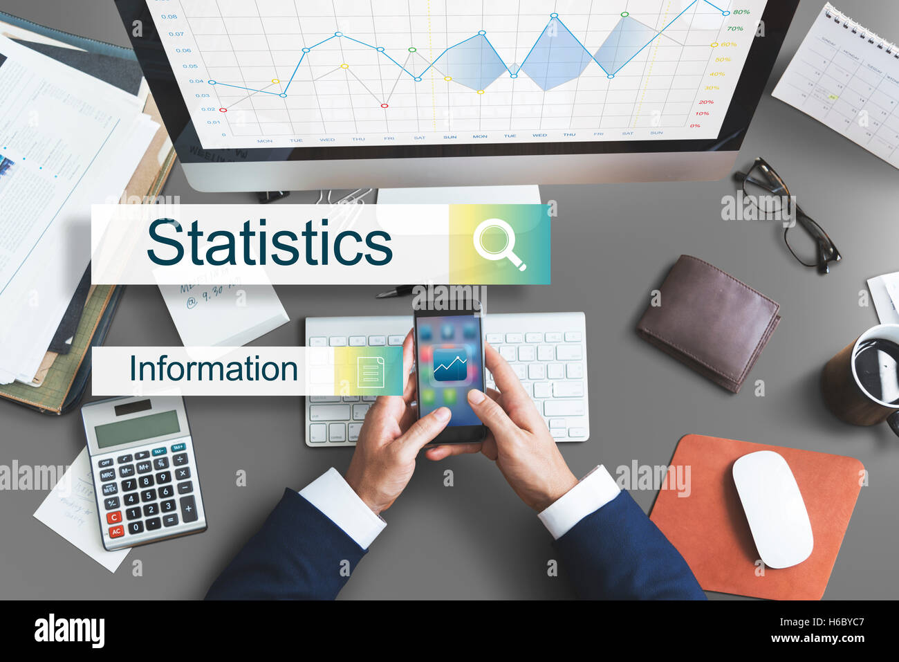 Results Statistics Report Target Concept Stock Photo - Alamy