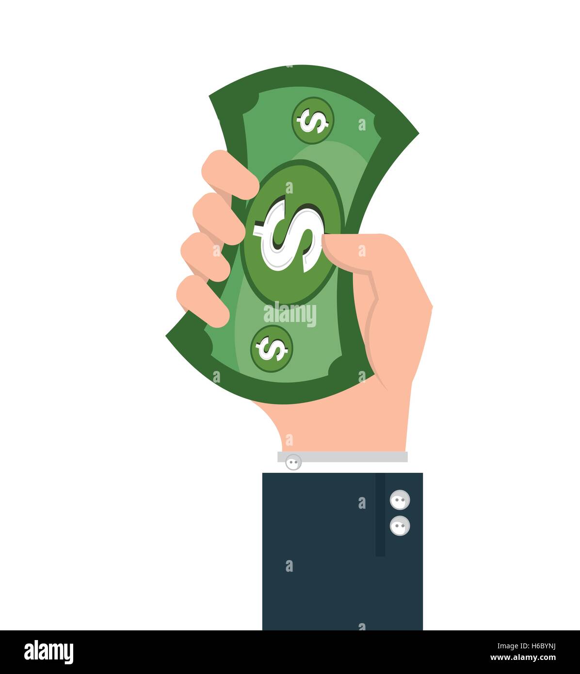 hand human with money Stock Vector Image & Art - Alamy
