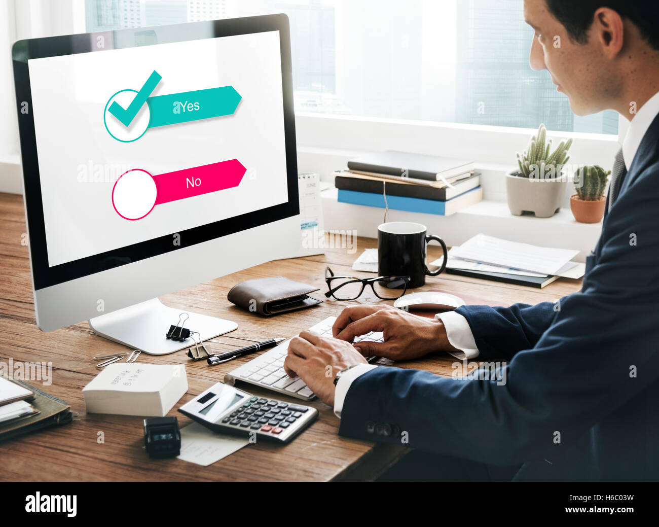 Yes No Answer Questionnaire Concept Stock Photo - Alamy