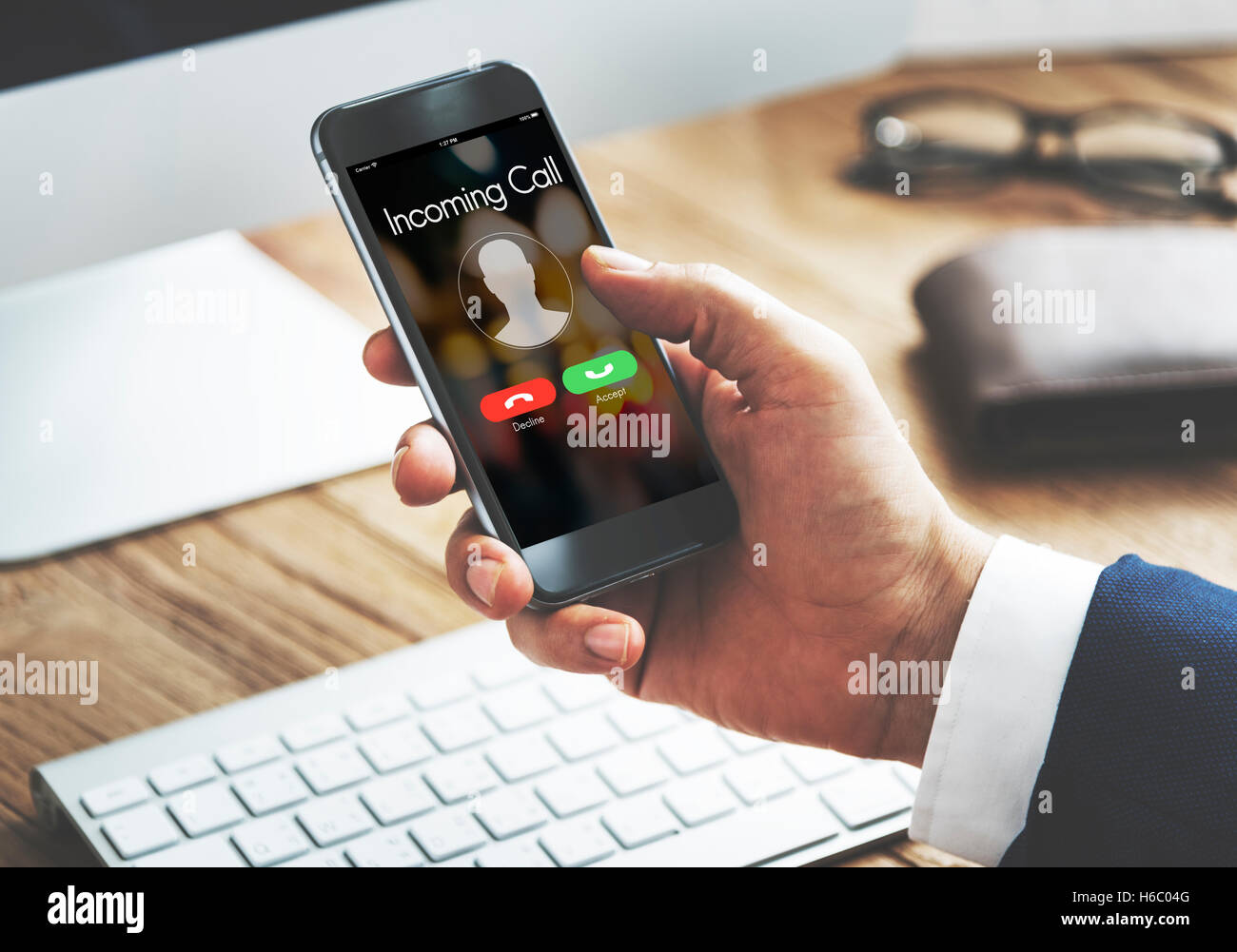 Incoming Call Communication Connect Concept Stock Photo - Alamy