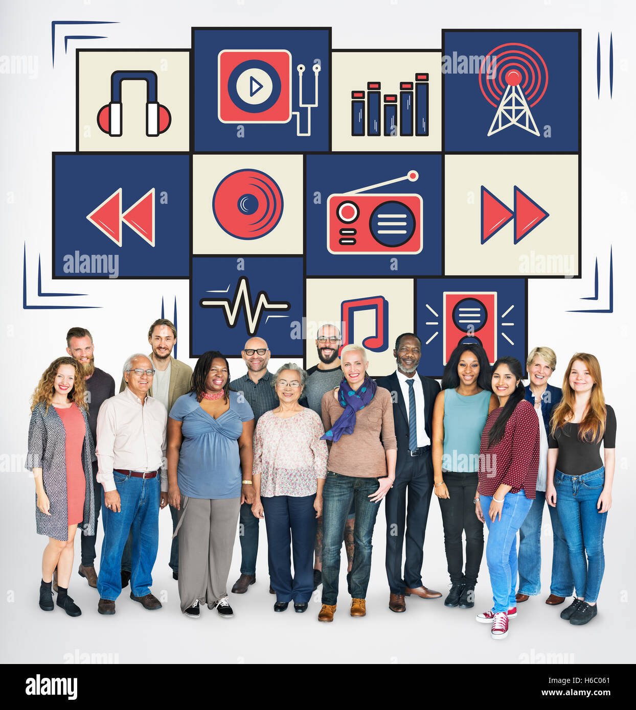 Social Media Entertainment Lifestyle Graphic Concept Stock Photo - Alamy