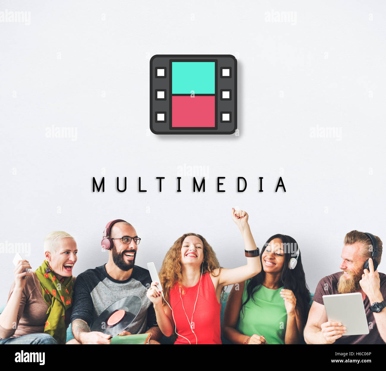 Movie Film Reel Cinema Media Graphic Concept Stock Photo - Alamy