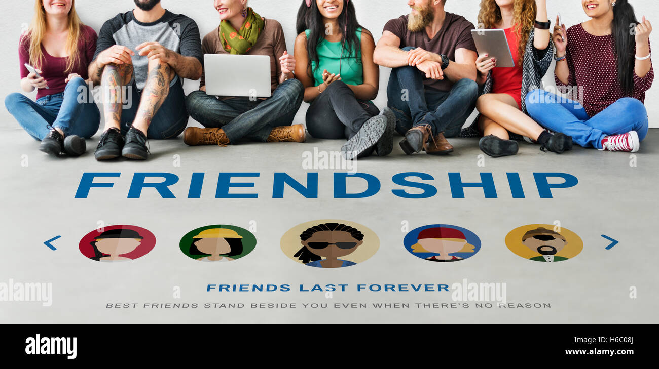 Friendship Togetherness Relationship Diversity People Concept Stock ...