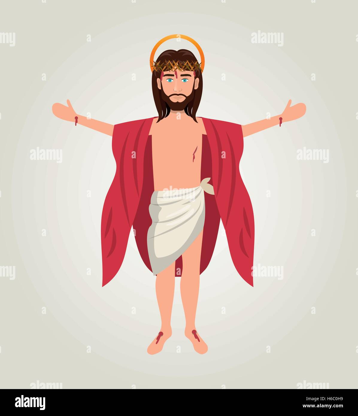 The resurrected jesus christ Stock Vector Images - Alamy