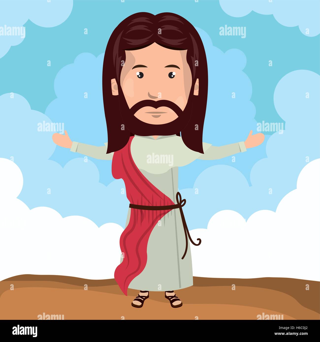cartoon Jesus christ bless design Stock Vector Image & Art - Alamy