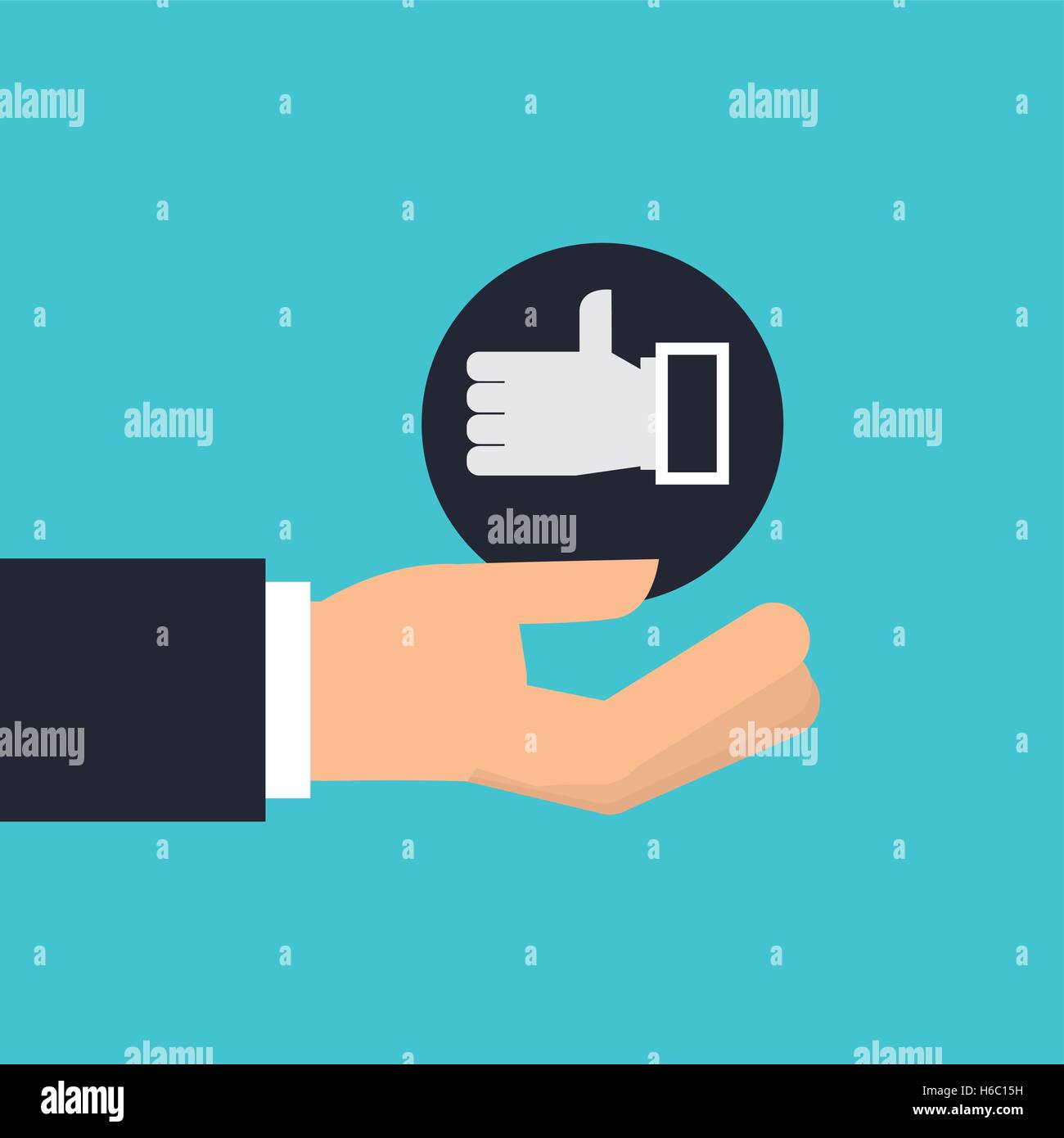hand holding icon like hand design isolated Stock Vector Image & Art ...
