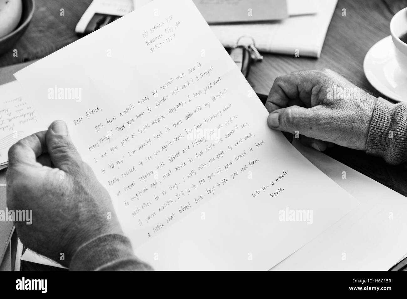 Letter Mail Message Communication Connection Concept Stock Photo - Alamy